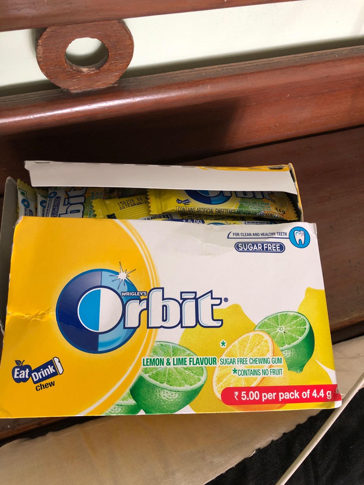 Orbit Sugar Free Chewing Gum, Lemon and Lime, 140g (Pack of 20 ...