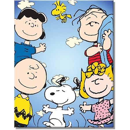 Amazon.com: Desperate Enterprises Peanuts Gang Tin Sign - Charlie Brown ...