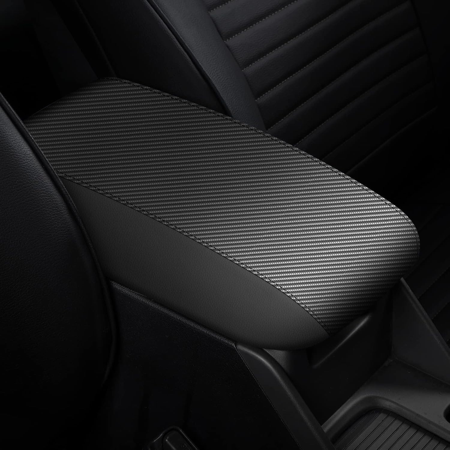 Snapklik.com : Armrest Covers For 2013-2018 Forester Carbon Fiber