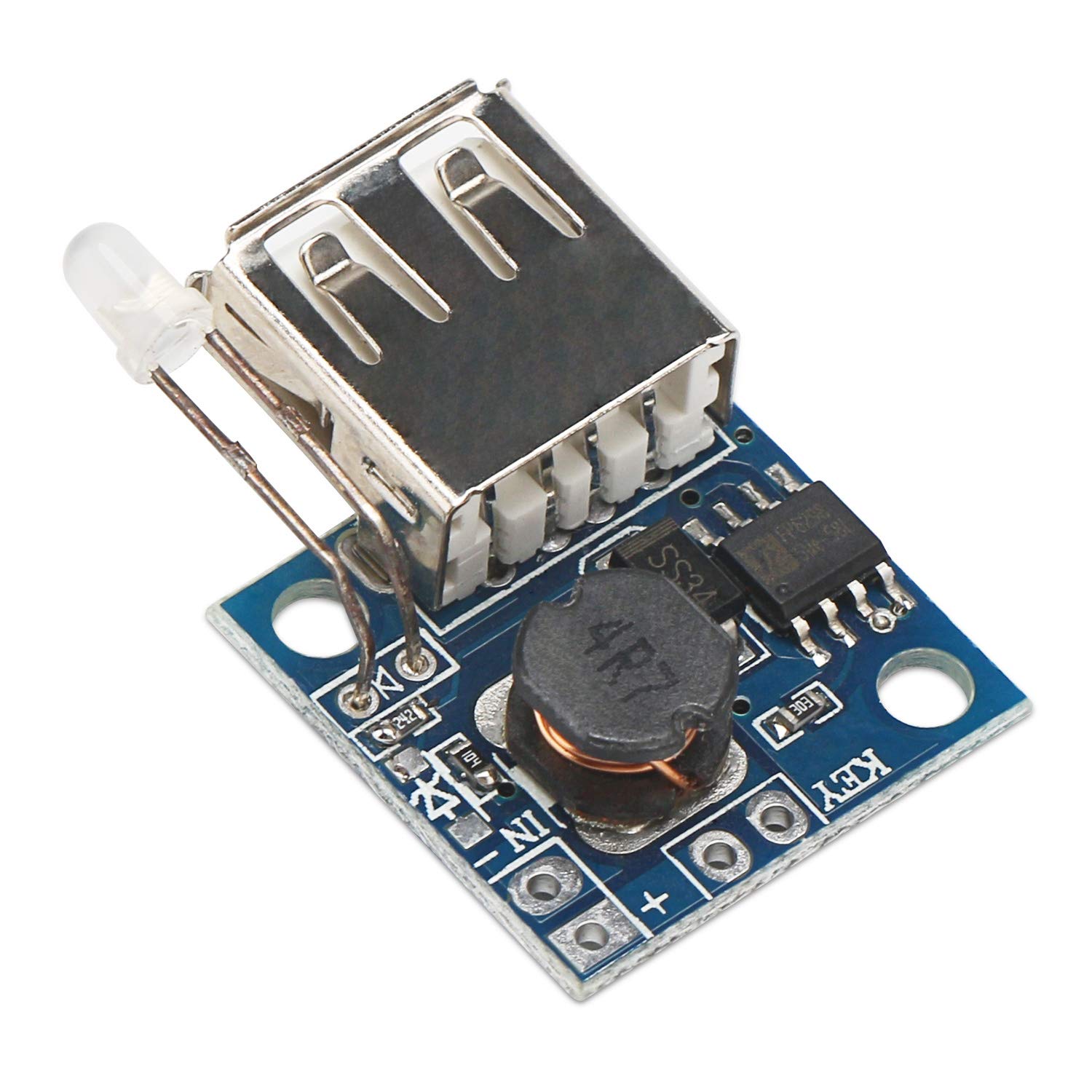 USB Boost Converter, DROK DC-DC 2.6V-5.5V to 5V 2A Step Up Voltage ...