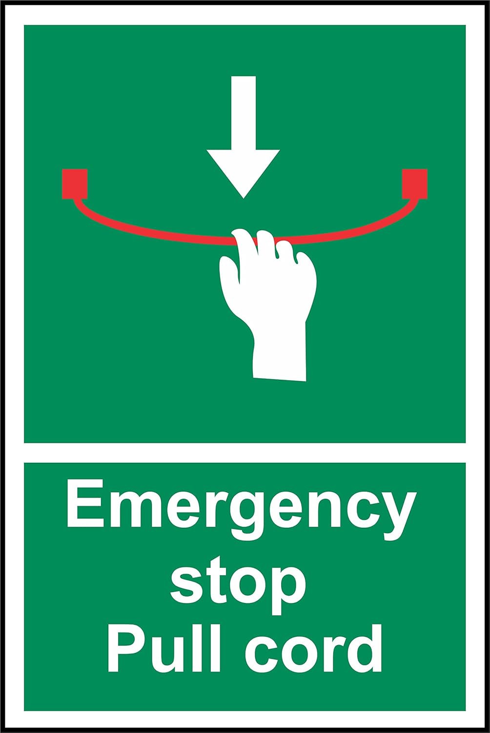 Amazon.com: INDIGOS UG - Sticker - Safety - Warning - Emergency Stop ...