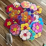 Amazon.com: Epakh 40 Pcs Spring Flower Ornaments for Tree Wood Hibiscus ...