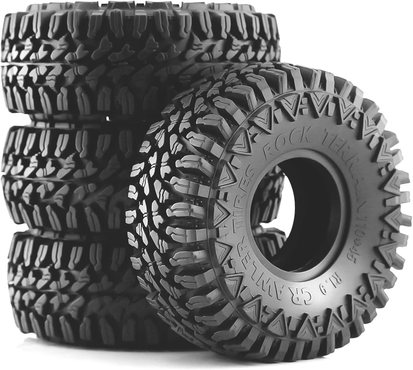 Amazon.com: Chanmoo 1.9 RC Crawler Tires With Foam Soft Rubber Mud ...