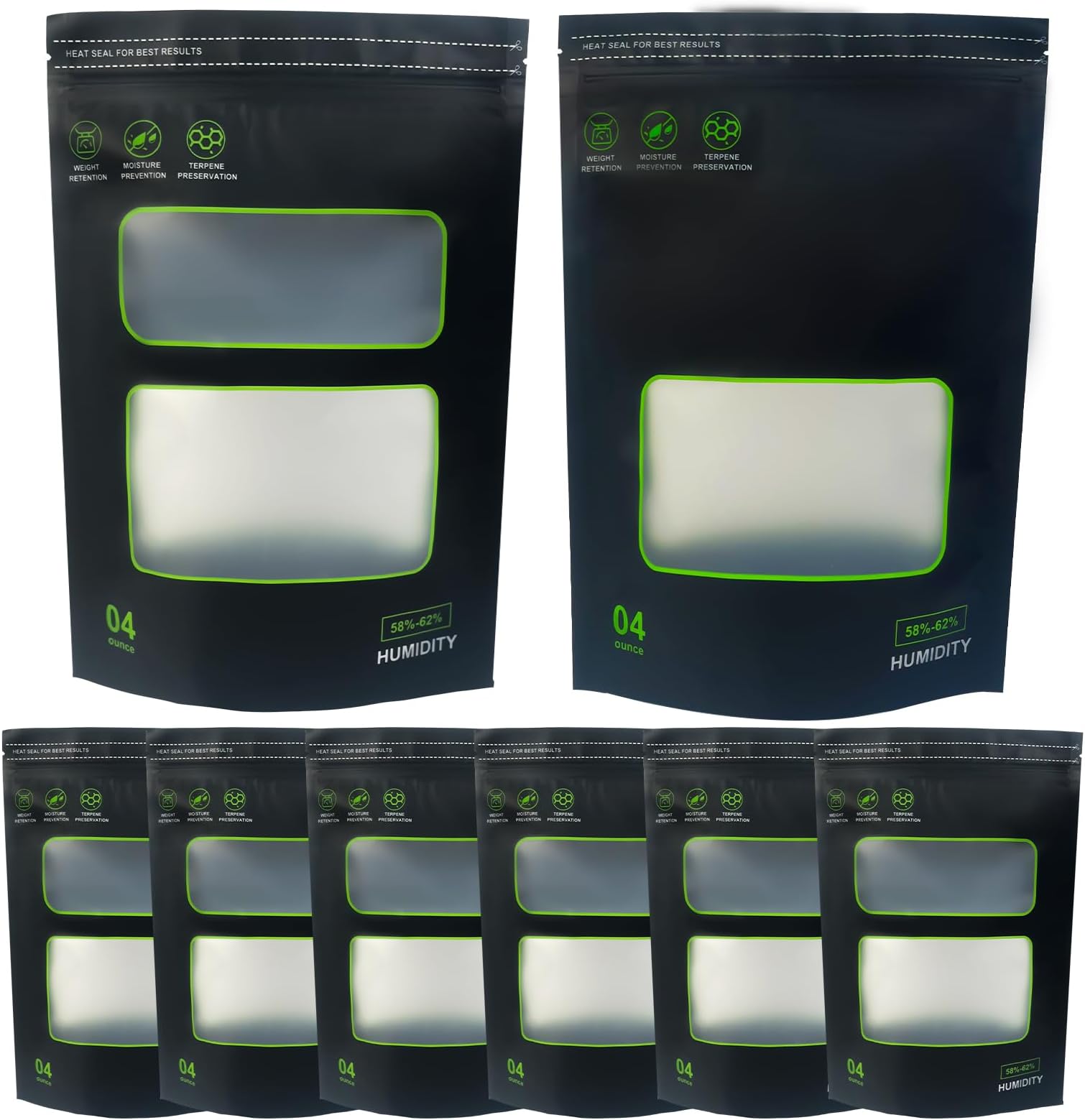 Amazon.com: 5PCS 1 Pound Storage Terp Bags 58%-62% RH 2-Way Humidity ...