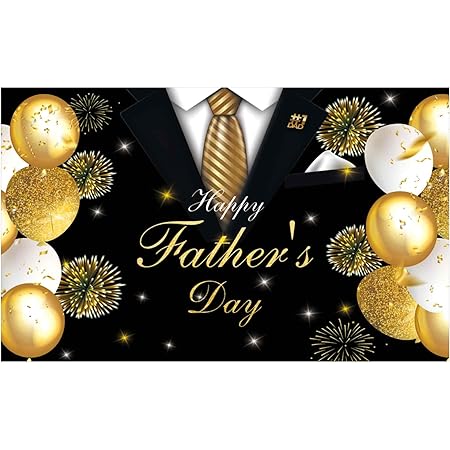 Amazon.com : Funnytree Happy Father's Day Party Backdrop I Love Dad ...