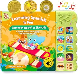 Amazon.com: GO GO Spanish Musical Book Vol. 2: Bilingual Baby Books ...
