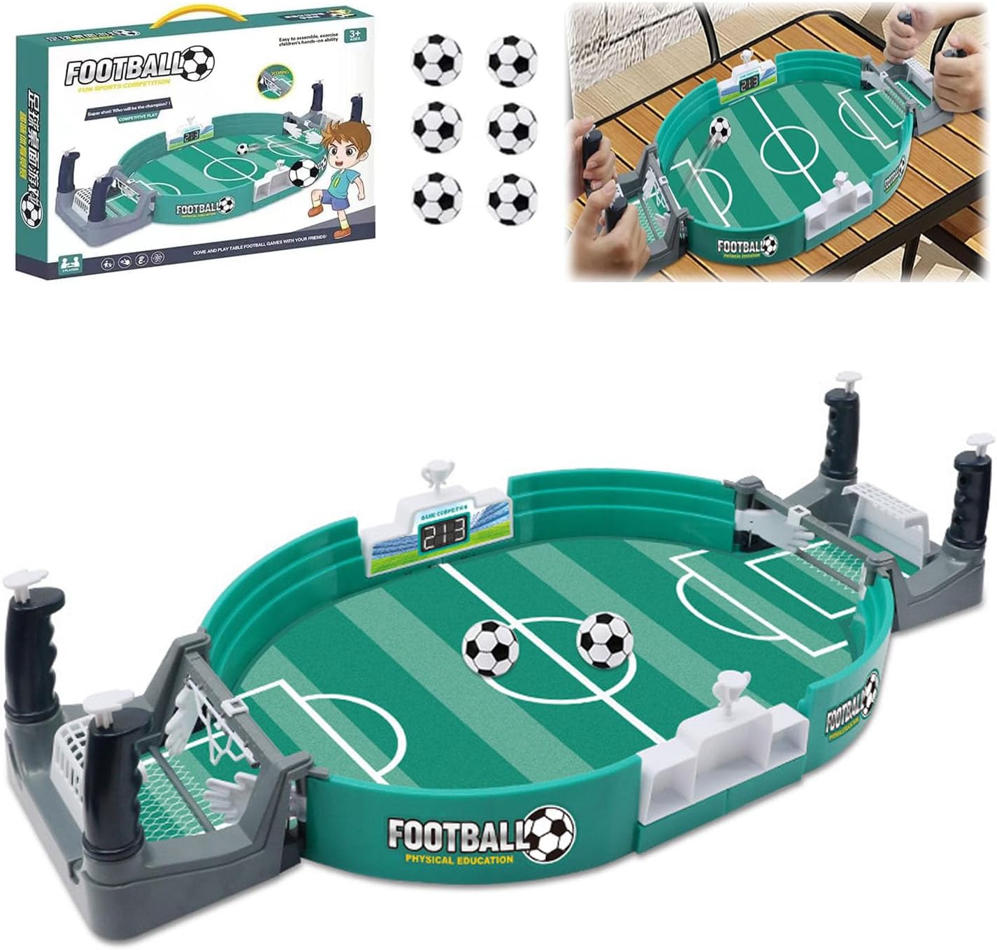 Amazon.com : Football Table Interactive Game - 2024 New Mini Tabletop ...