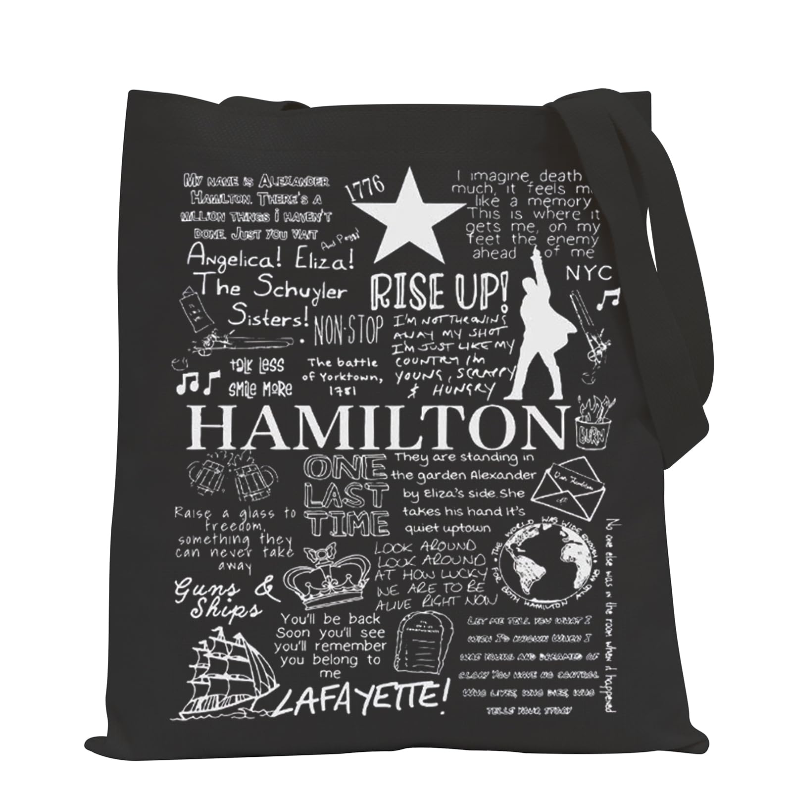 Snapklik.com : POFULL Hamilton Musical Tote Bag Musical Merchandise ...