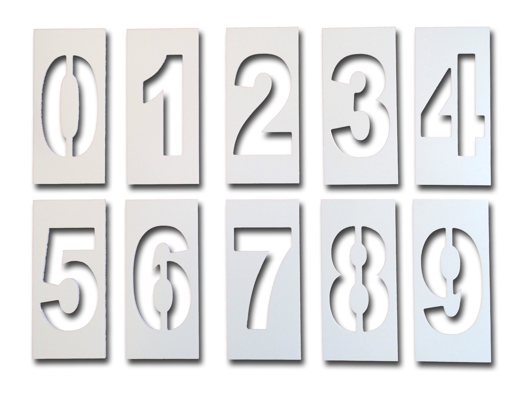 Amazon.com : Curb-N-Sign Individual Curb Painting Stencil, 4 inch ...