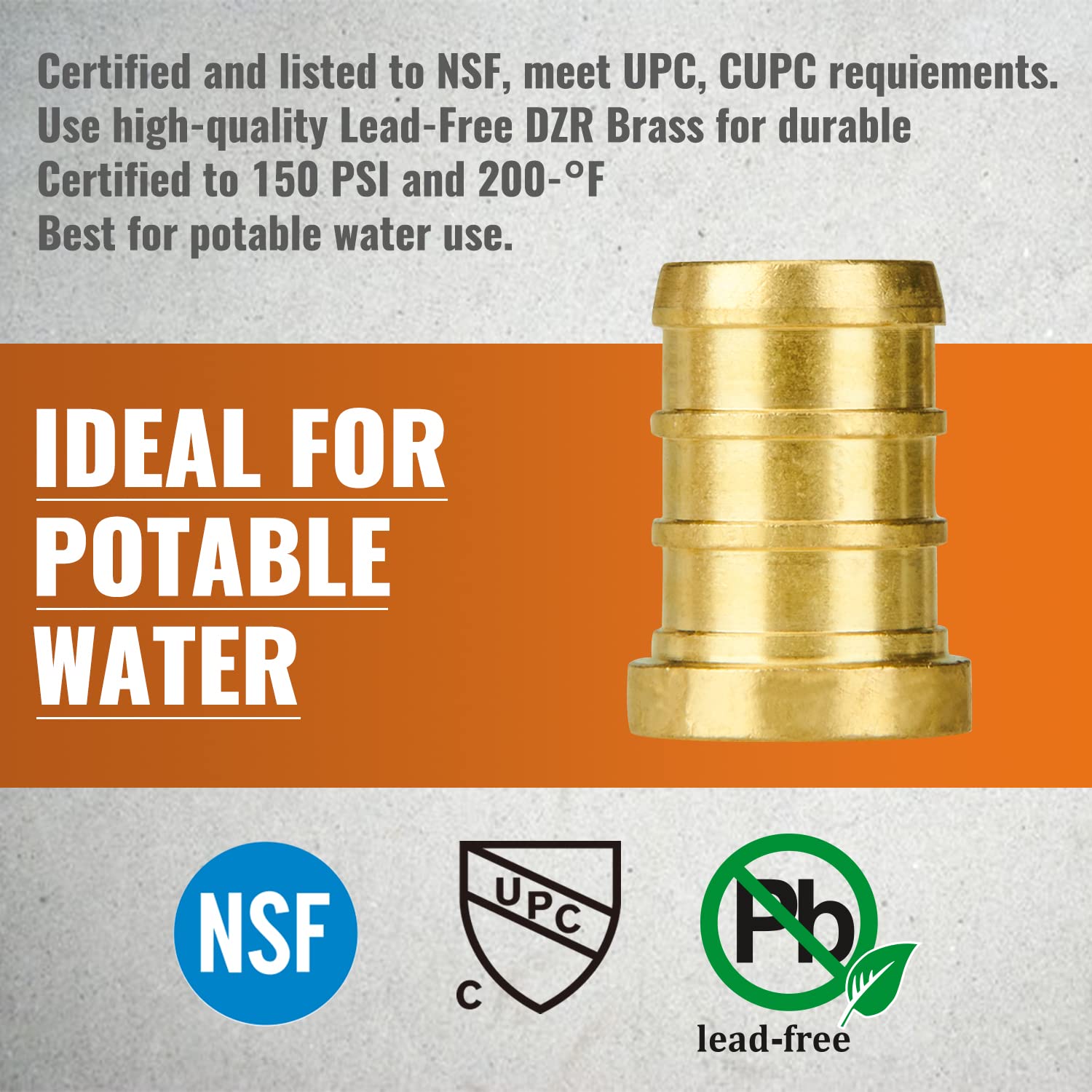 Snapklik.com : SUNGATOR 25-Pack 1/2" Pex Plug End Cap