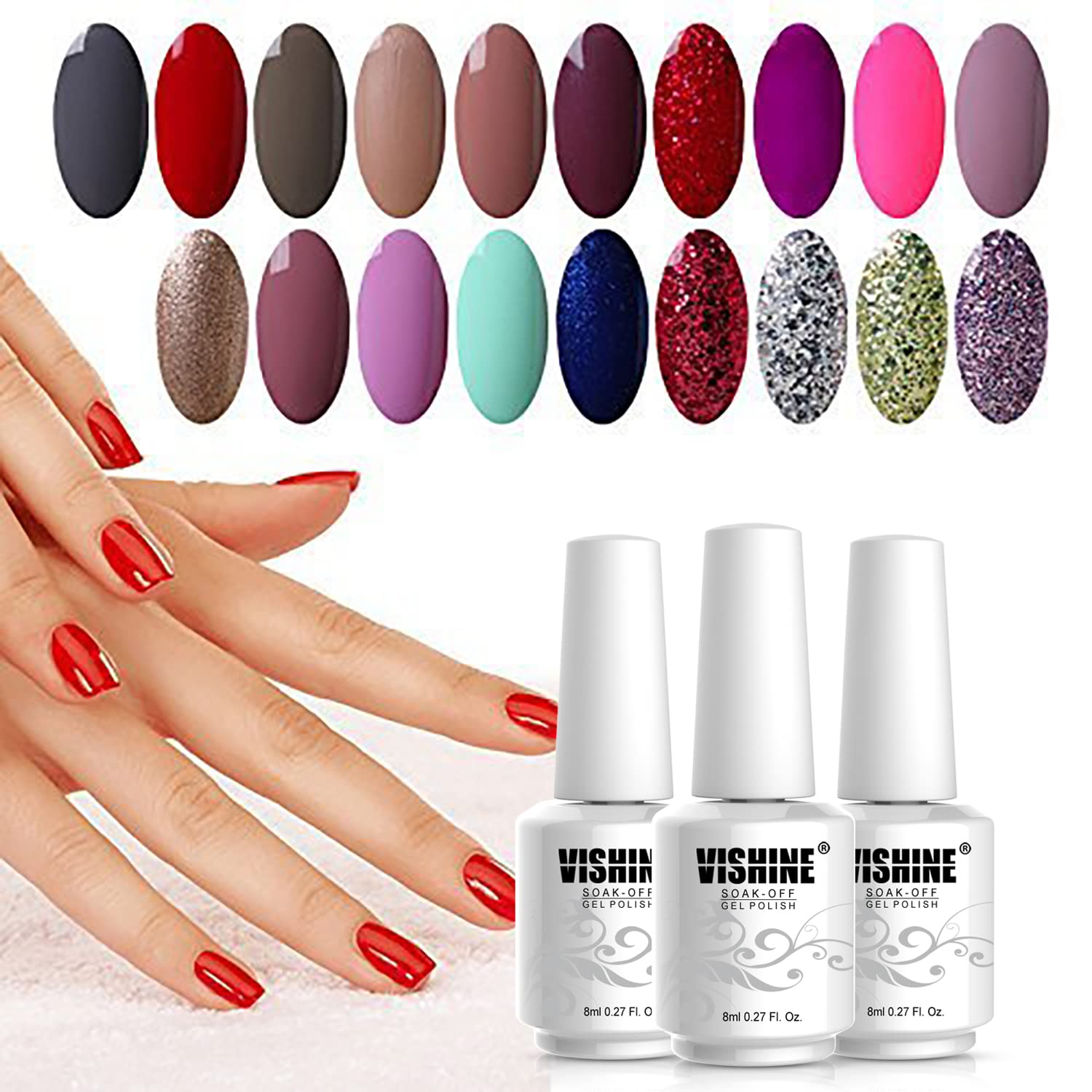 Amazon.com : Vishine (Choose Any 20 Colors) Brand 20 Pcs Different ...