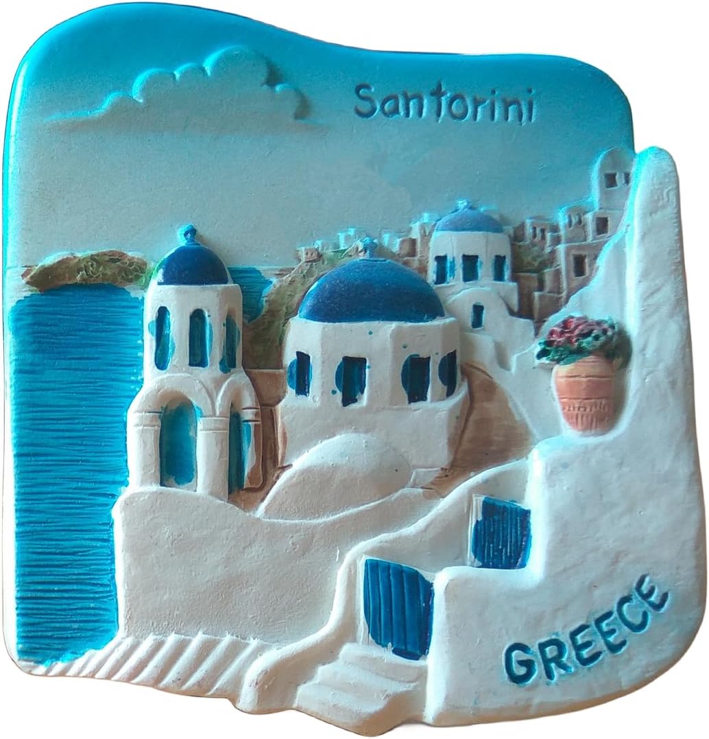 Amazon.com: Santorini Travel in Greek Islands Refrigerator Magnet Size ...