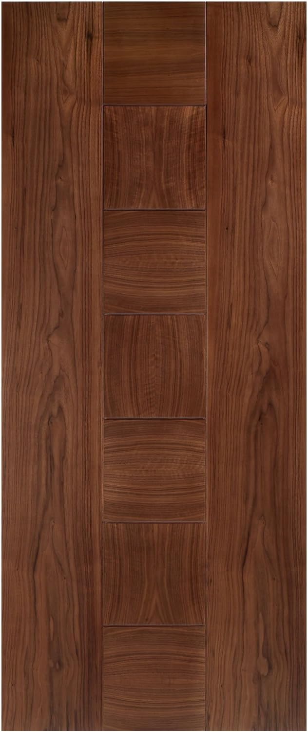 Solid Walnut Door - Internal - 7 Panels with Alternating Grain Pattern ...