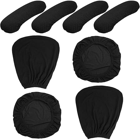 Amazon.com: 4 Pieces Computer Office Chair Covers Set Universal ...