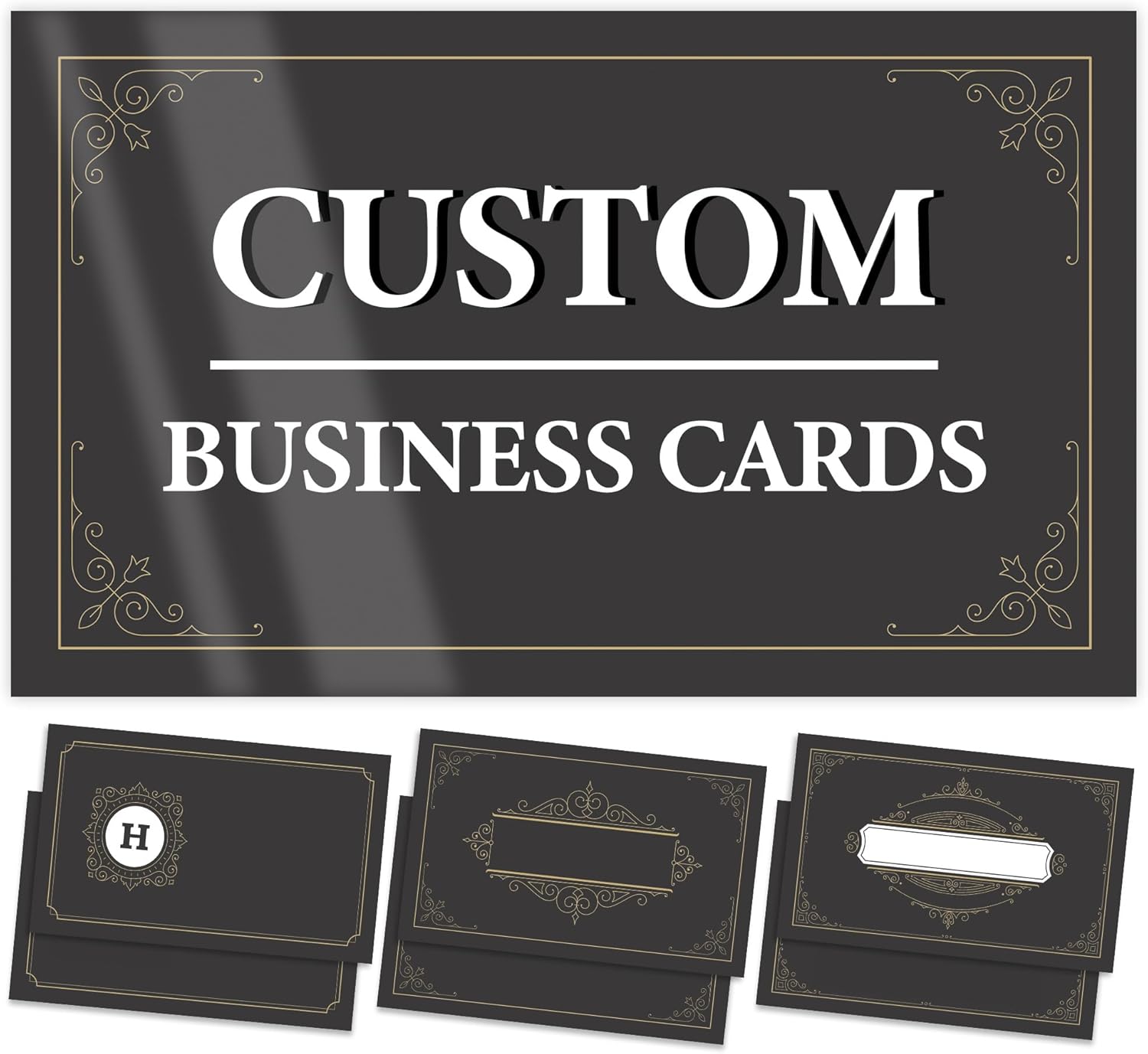 Amazon.com : Custom Business Cards with Your Logo, Business Cards ...