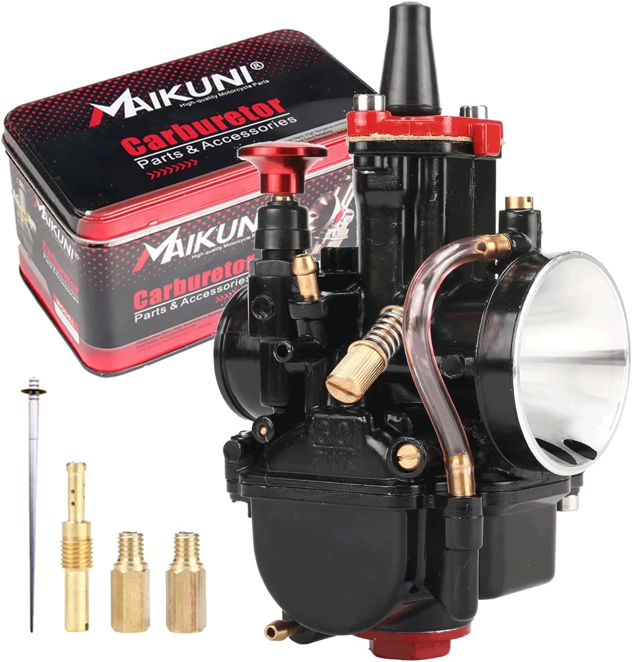 Amazon.com: PWK Carburetor 30mm Carburetor Motorcycle Power Jet Carb ...