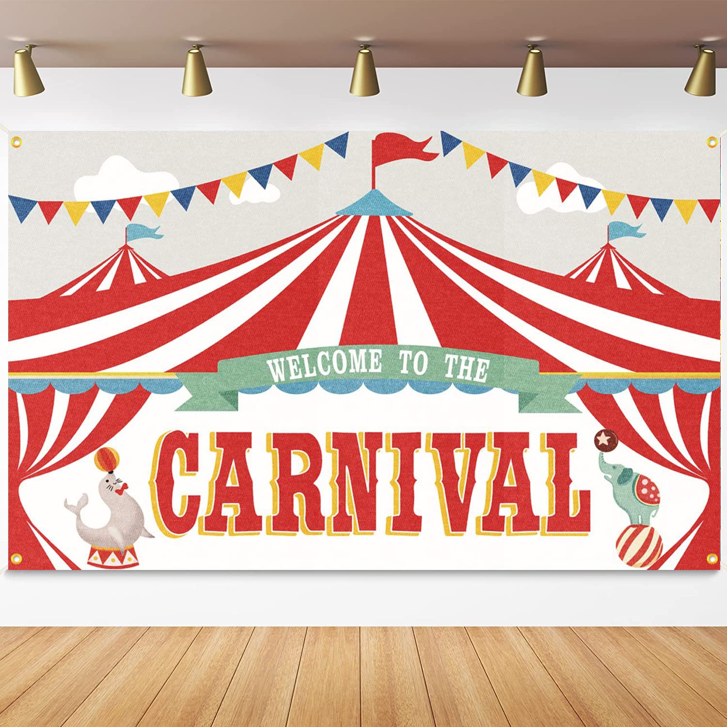 Carnival Circus Backdrop Banner Circus Theme Party Photo Background ...