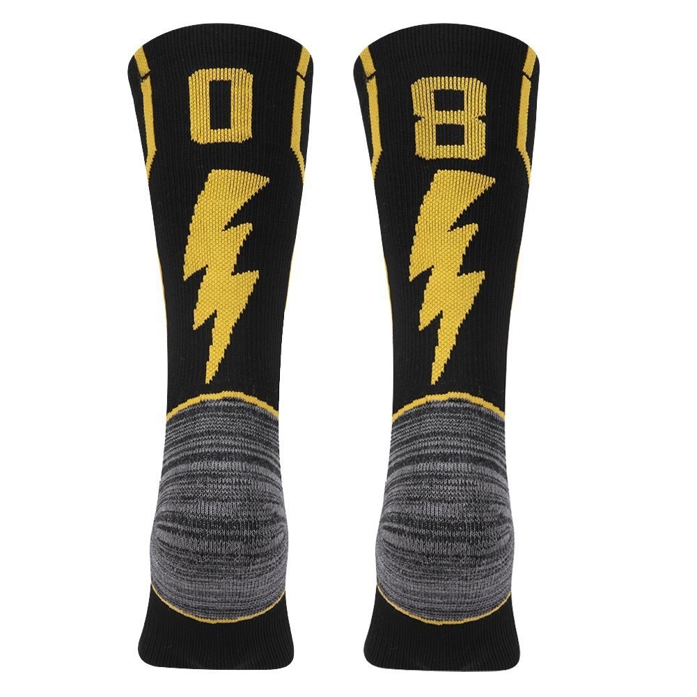 Snapklik.com : Baseball Socks Black, Boys Girls Soft Custom Team Number ...