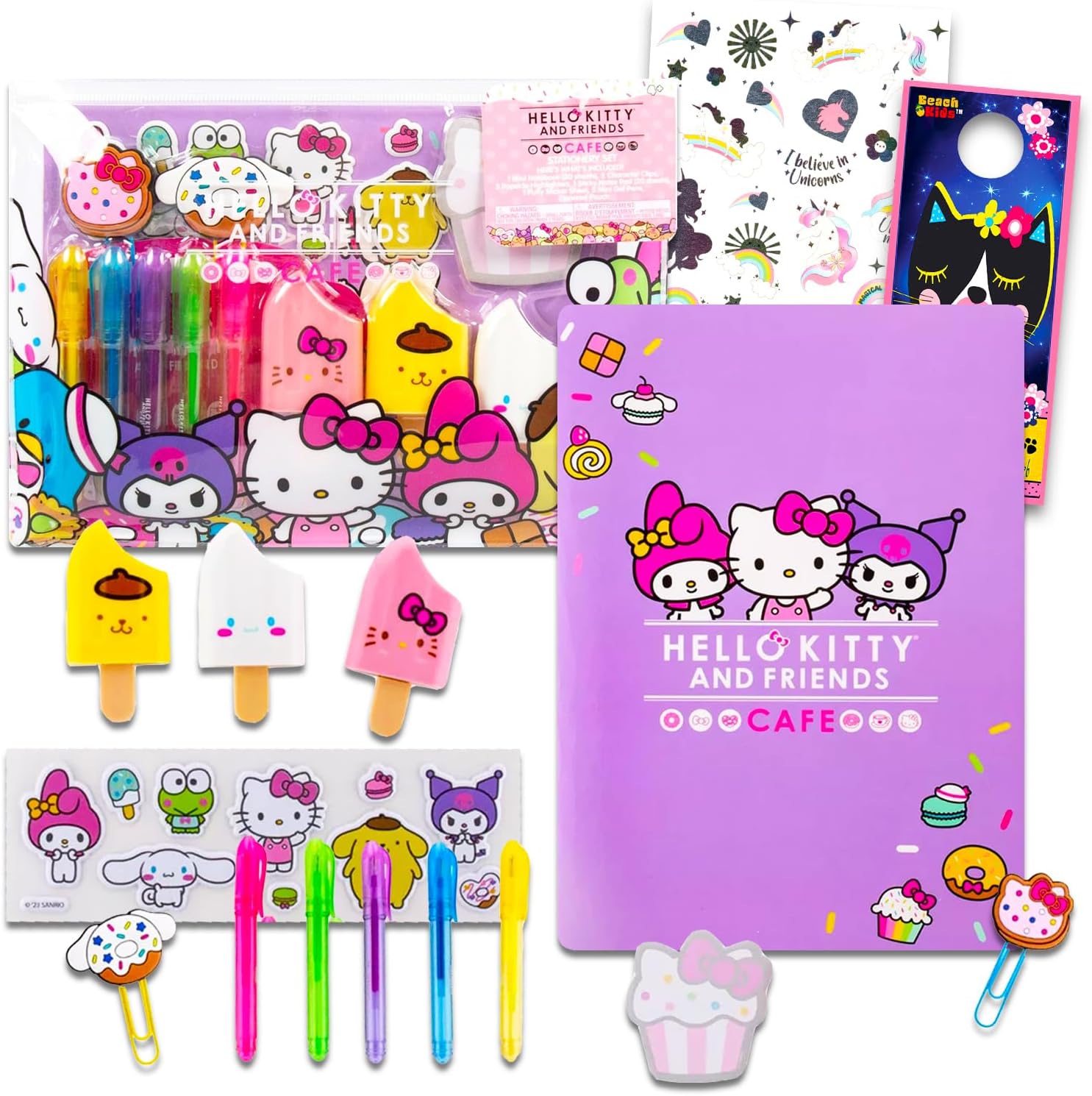 Amazon.com: Hello Kitty Stationery Set for Kids - Sanrio School ...