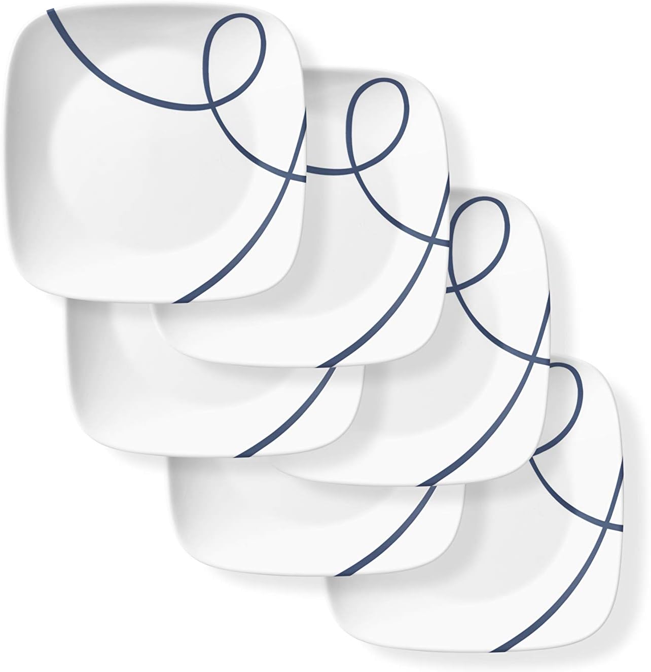Amazon.com: Corelle Chip Resistant Appetizer Plates, 6-Piece, Lia ...