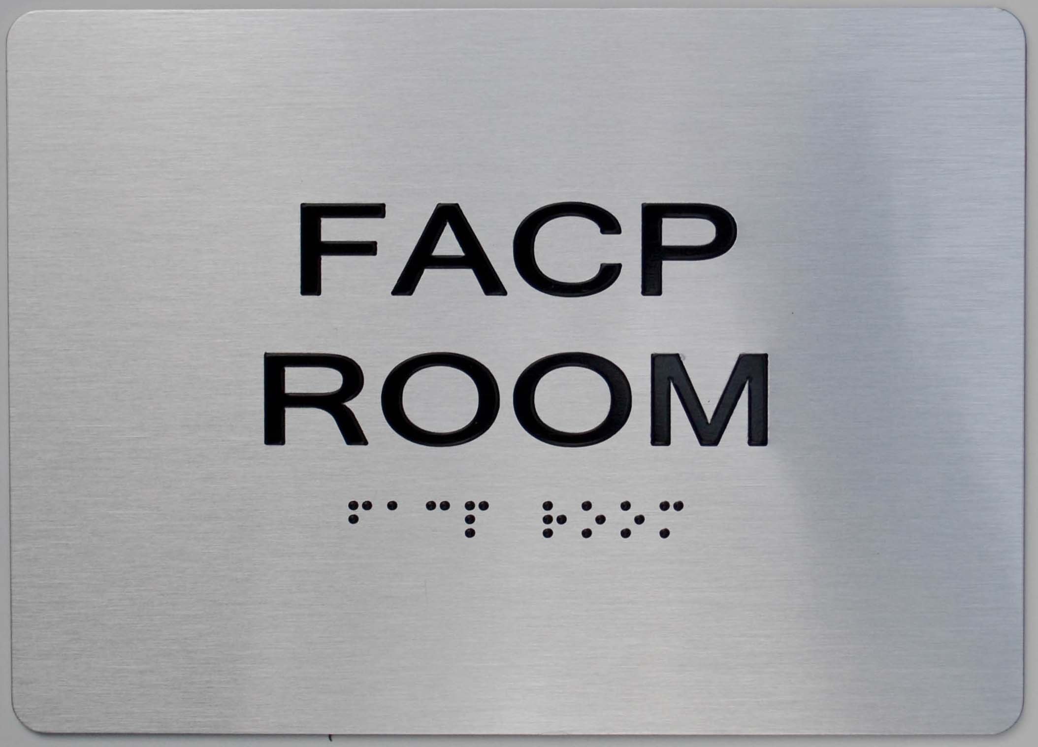 Amazon.com: FACP ROOM SIGN -Tactile Touch Braille Sign-Fire Alarm ...
