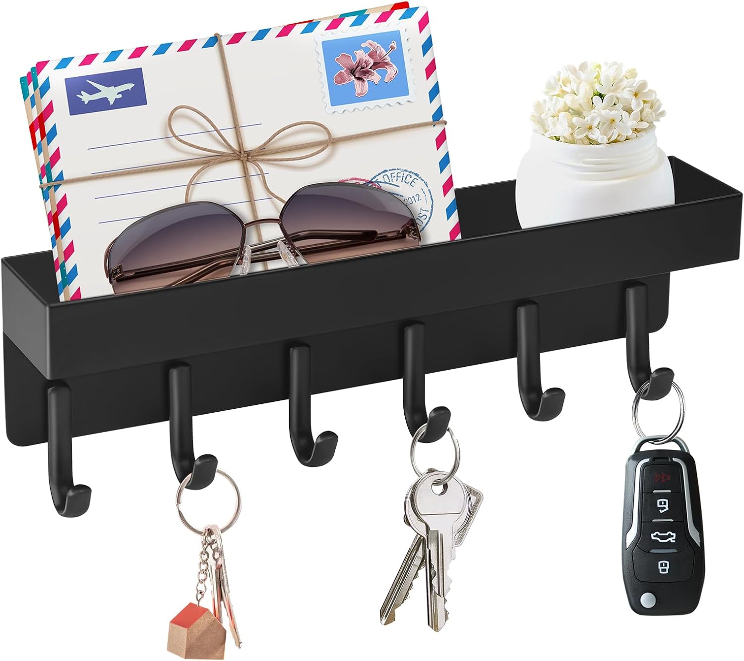 Amazon.com: VIS'V Magnetic Key Holder Wall Mount, Compact Metal Key ...