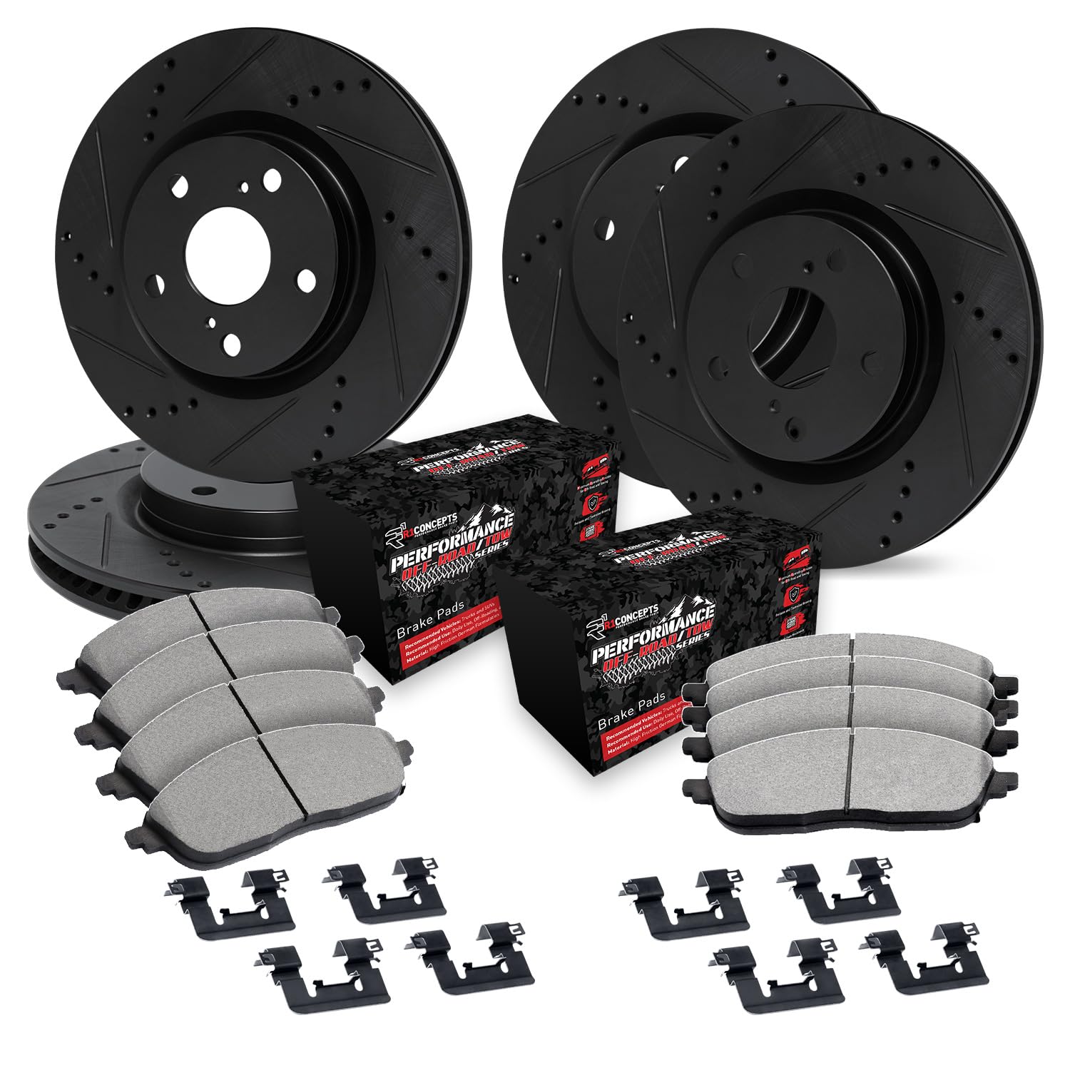 Amazon.com: R1 Concepts Front Rear Brakes and Rotors Kit |Front Rear ...