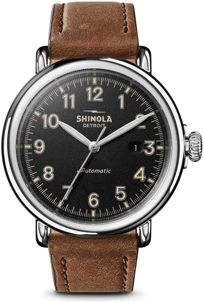Amazon.com: Shinola The Runwell Automatic Movement Black Dial Men's ...