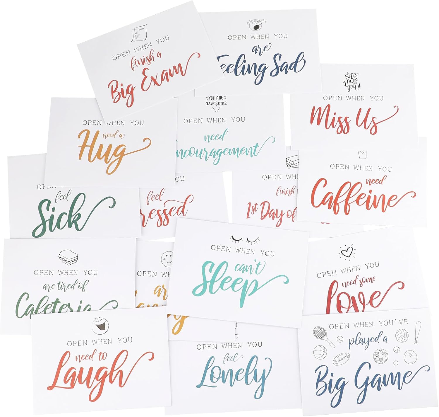 Amazon.com : Open When Envelopes for College Student, 16Pcs Open When ...