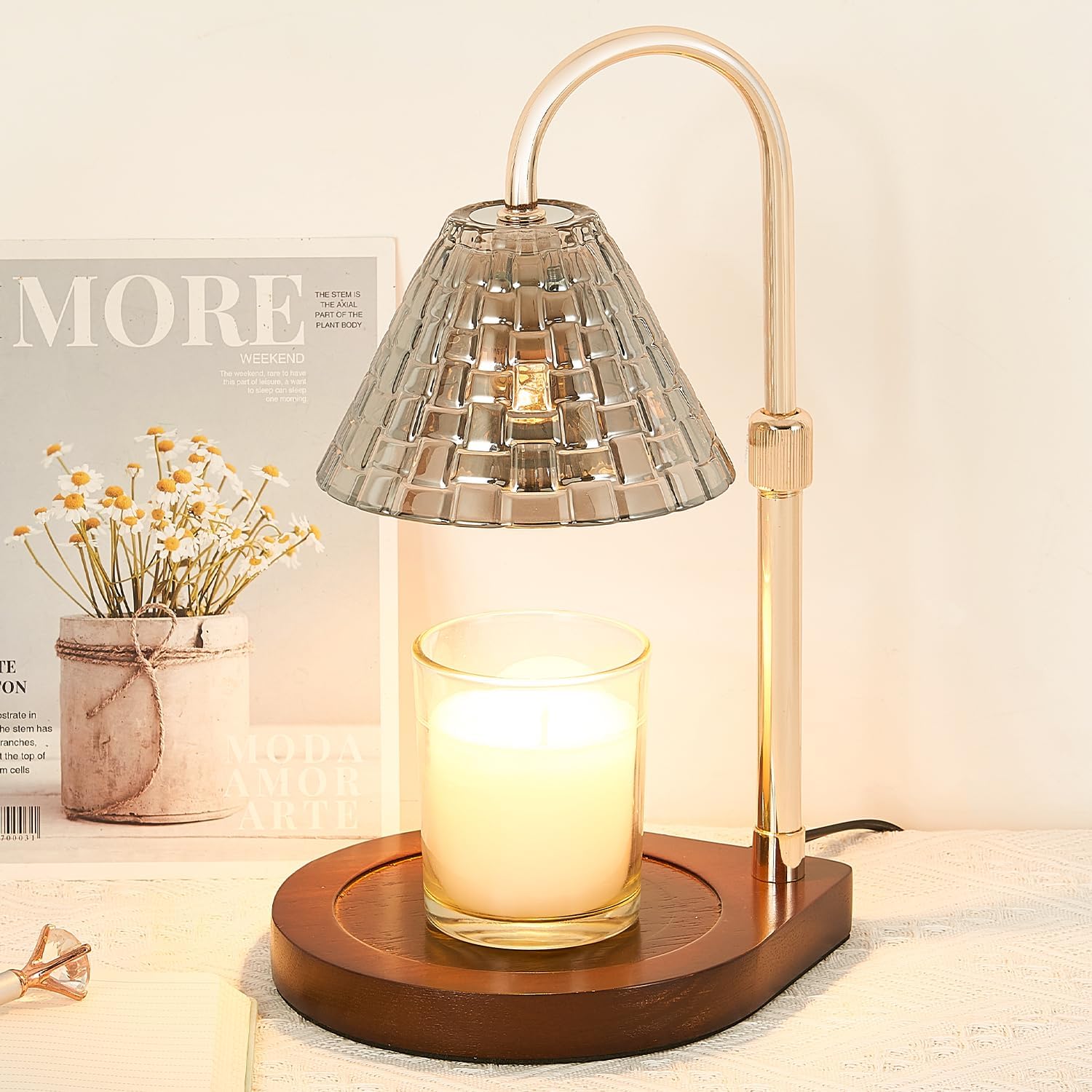 Amazon.com: ULG 2-Pack Candle Warmer Lamp with Dimmer, Lamp Candle ...