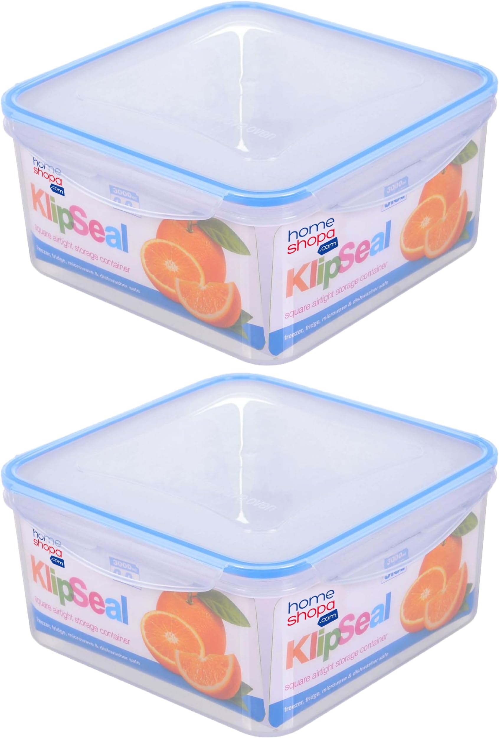 HOMESHOPA Plastic Airtight Food Storage Container, 1 Pack 3 Litre ...