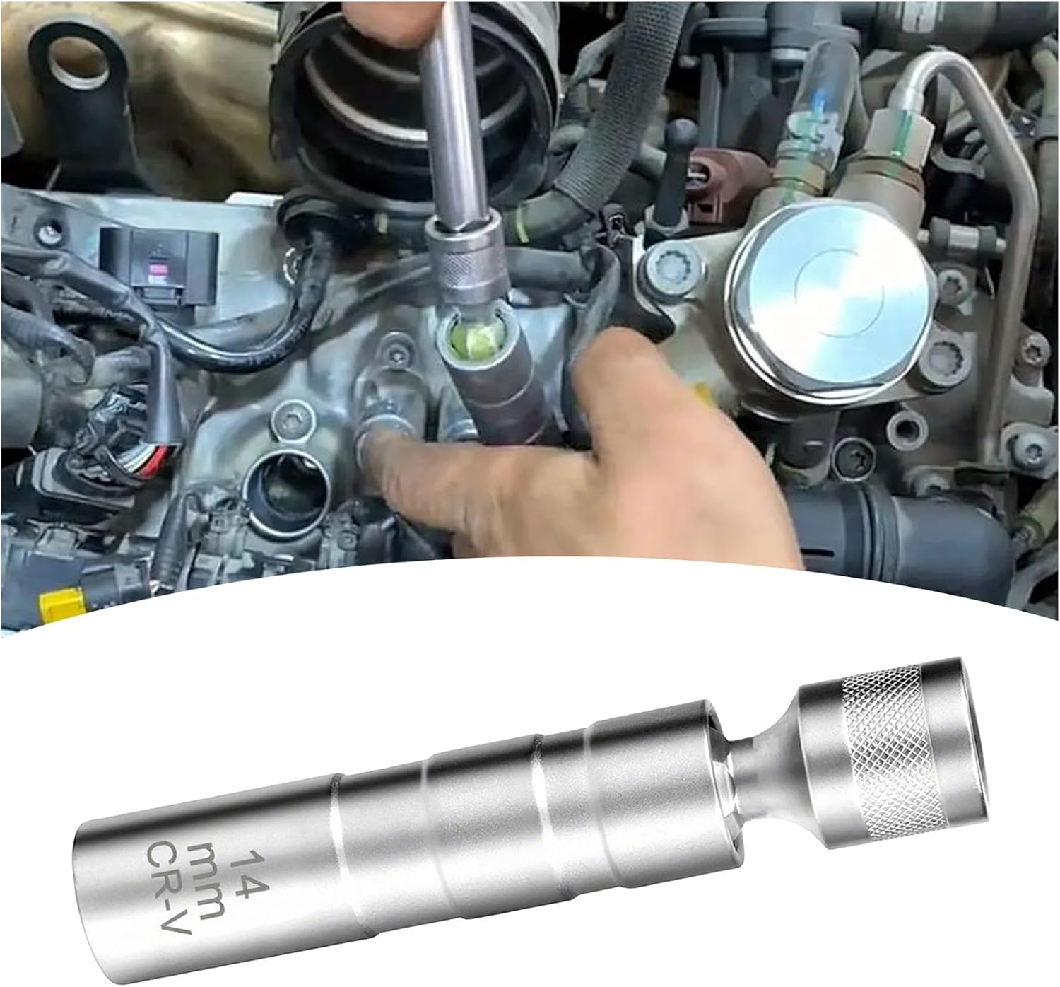 Amazon.com: Tioollev14mm&16mm Spark Plug Socket Set, Thin Wall 3/8 ...
