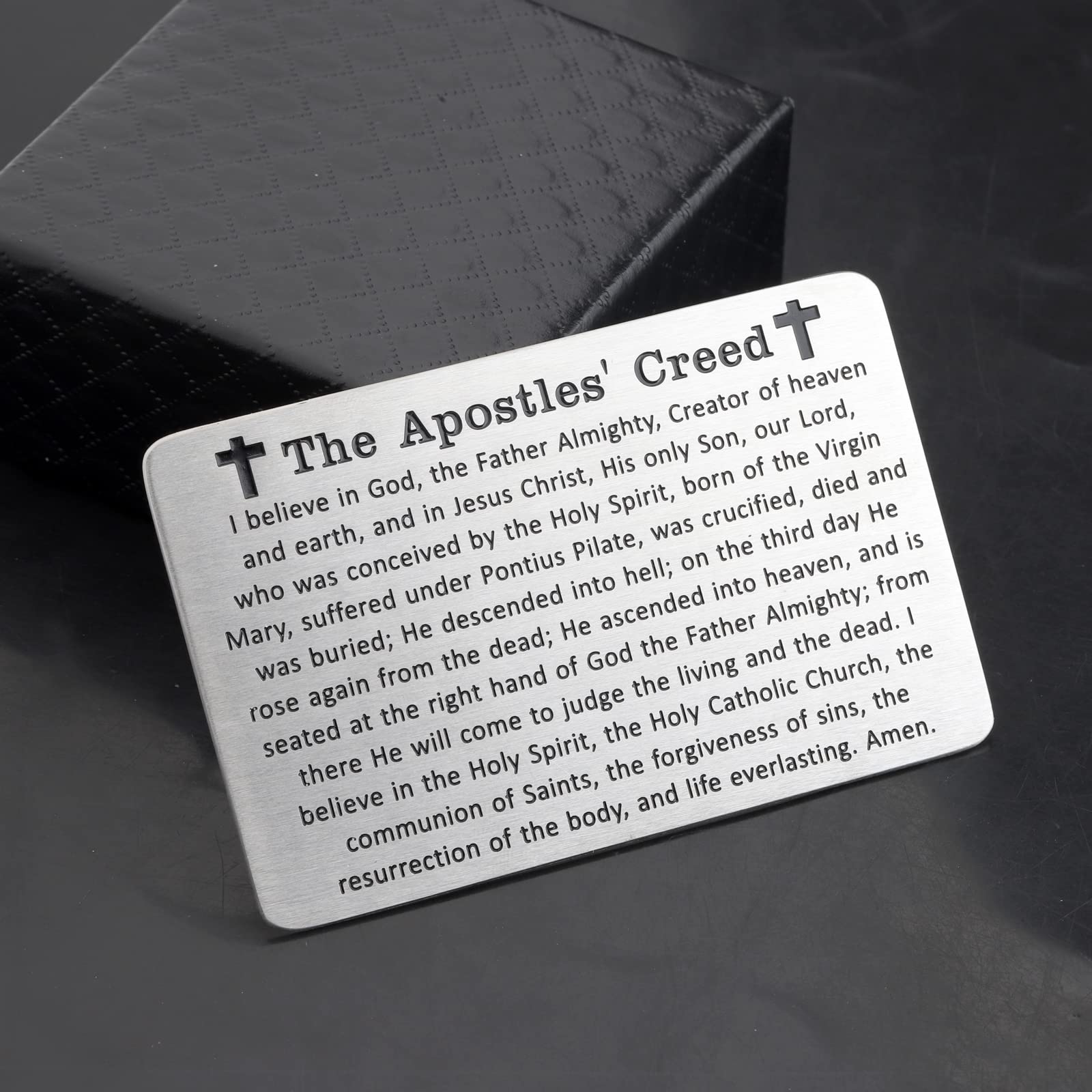 Snapklik.com : Gzrlyf The Apostles Creed Wallet Card I Believe In God ...