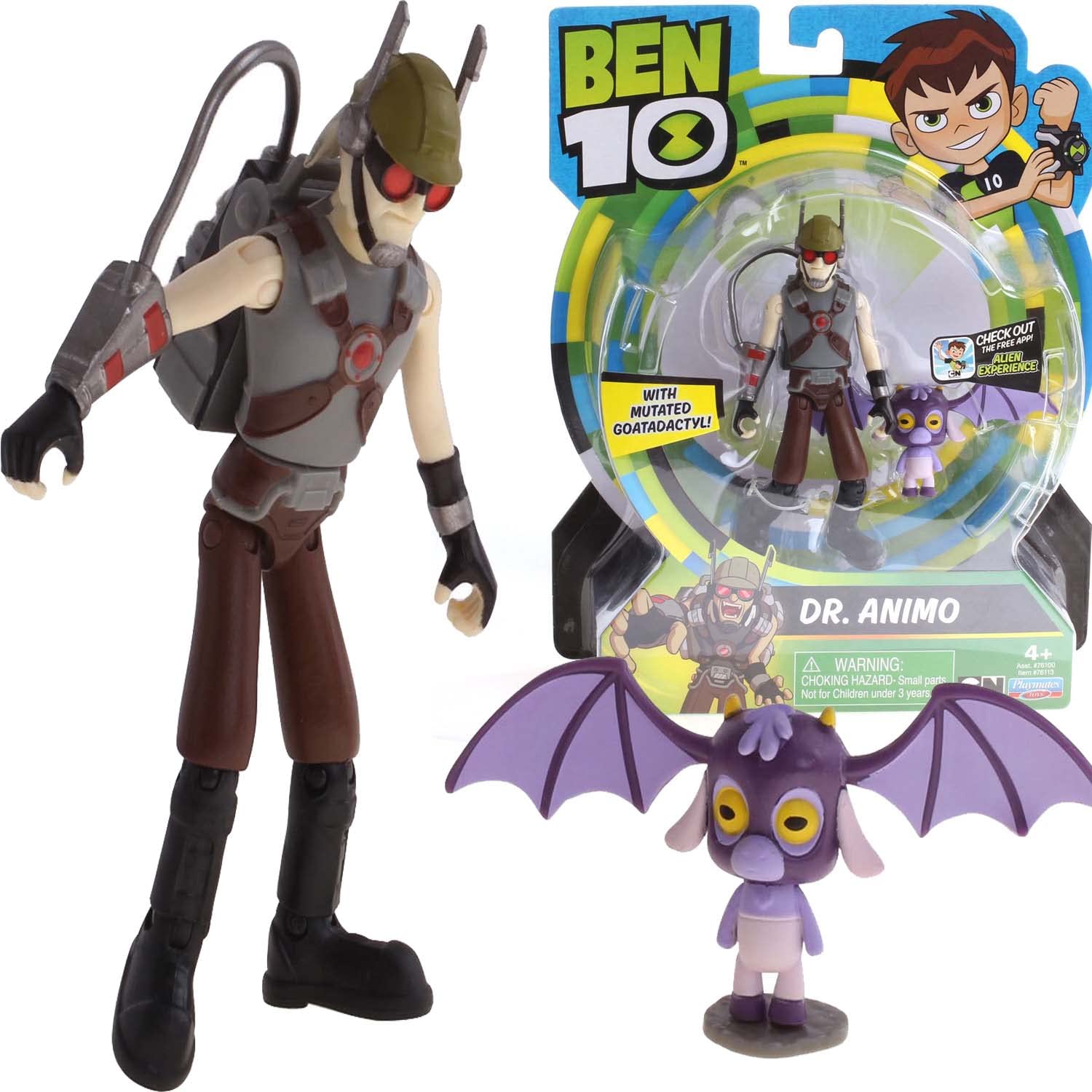 Buy Ben 10 Dr Animo with Mutated Goatadactyl Cartoon Character Action ...