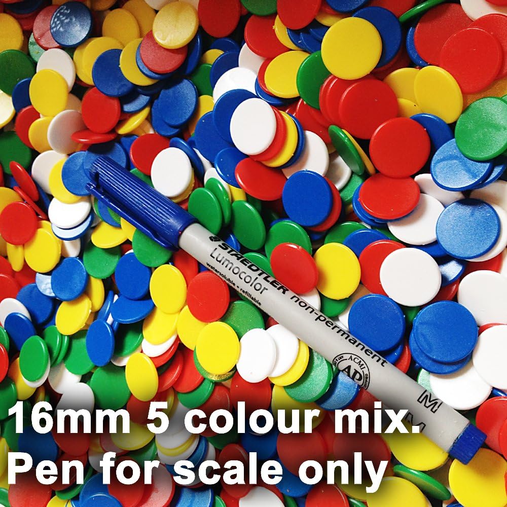 Counters 100 x 16mm. 00501 by Kent & Cleal : Amazon.co.uk: Toys & Games