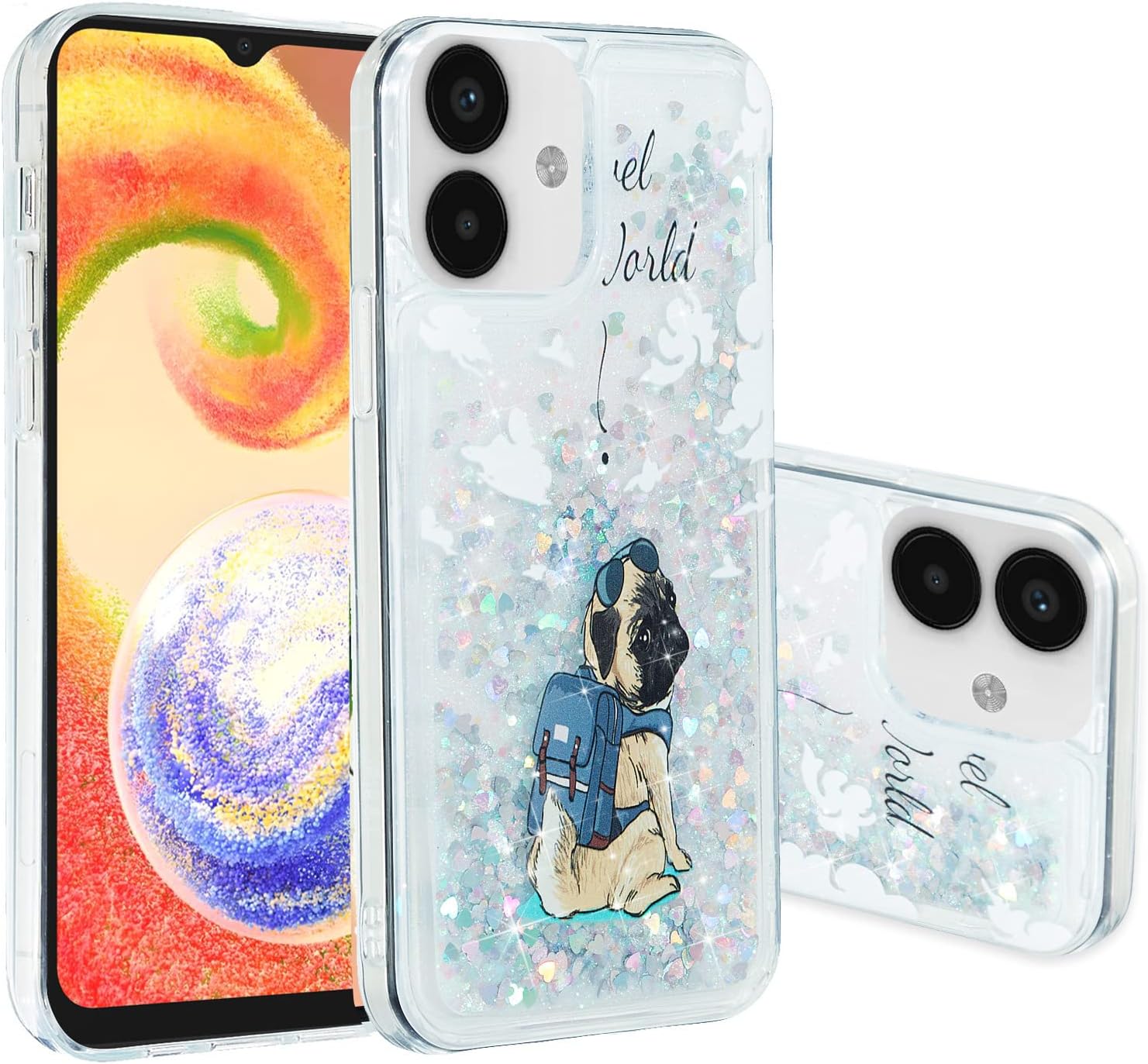 Amazon.com: MEIKONST Galaxy A04 case, Clear Soft TPU Stylish Design ...