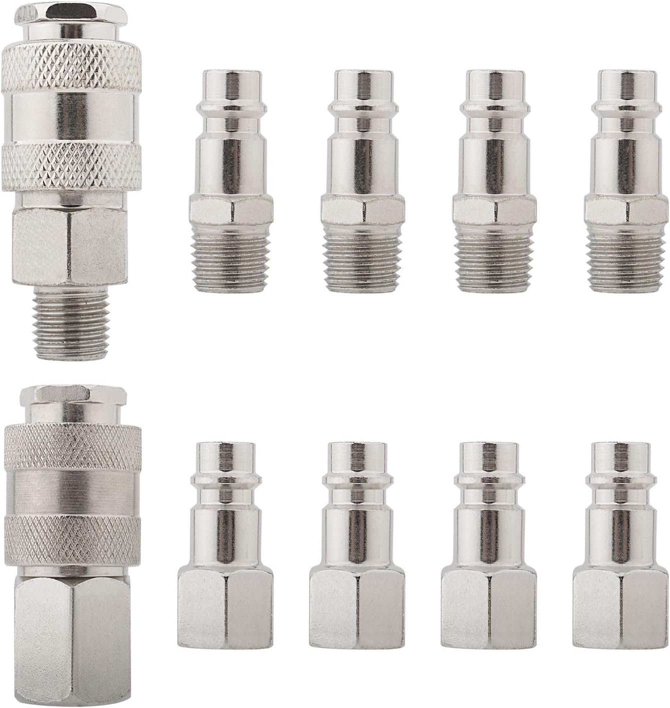 High Key 12pcs Airline Fittings Air Line Hose Compressor Fittings ...