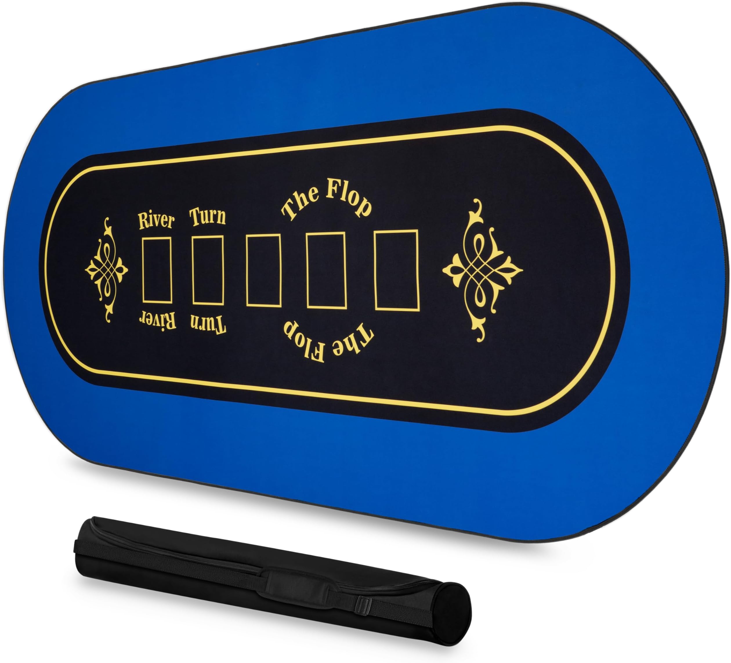 Amazon.com: VEVOR Poker Table Top, 70 x 35 Inch Poker Mat for Table, 6 ...