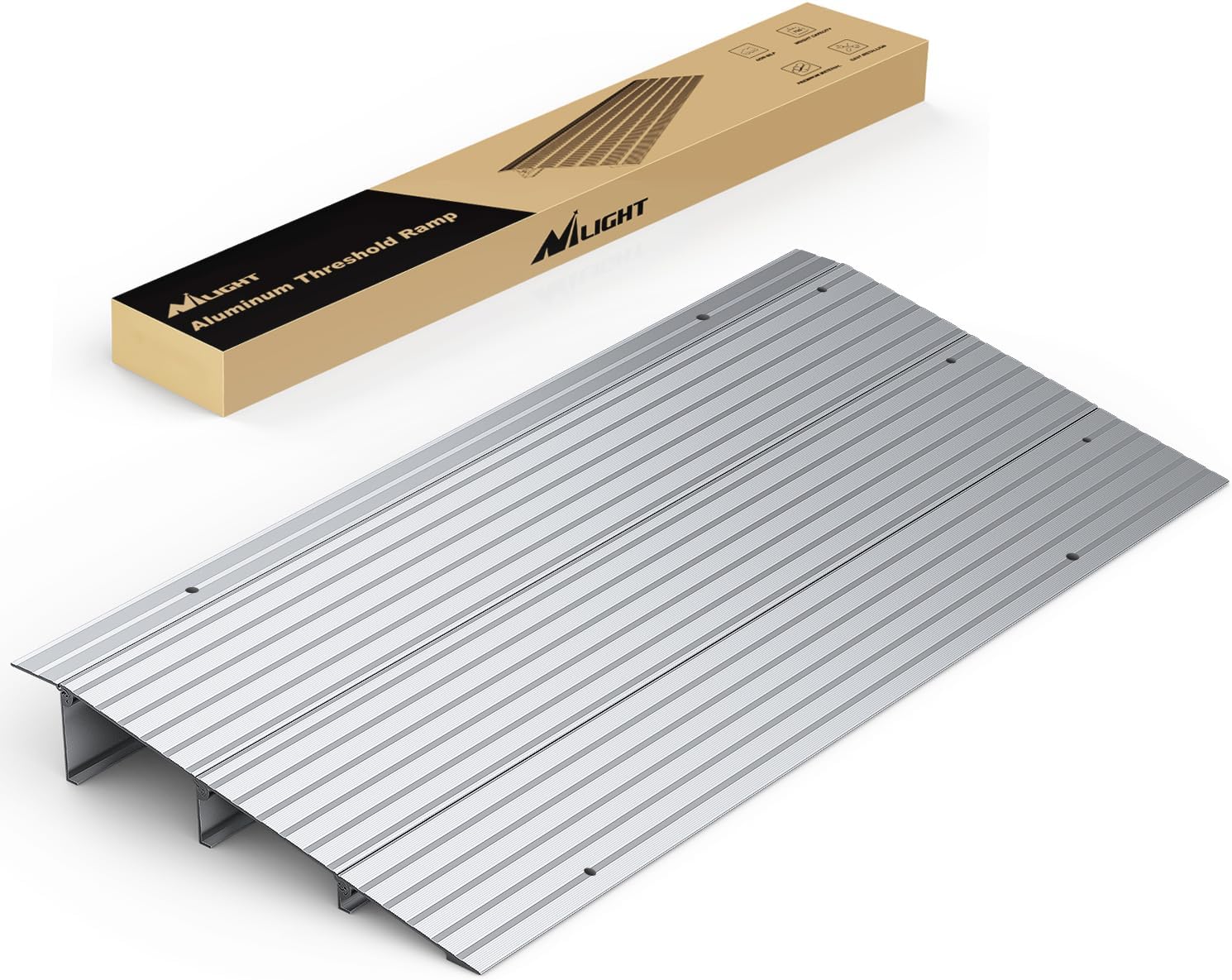 Amazon.com: Nilight Door Threshold Ramp, 3" Rise Portable Aluminum ...