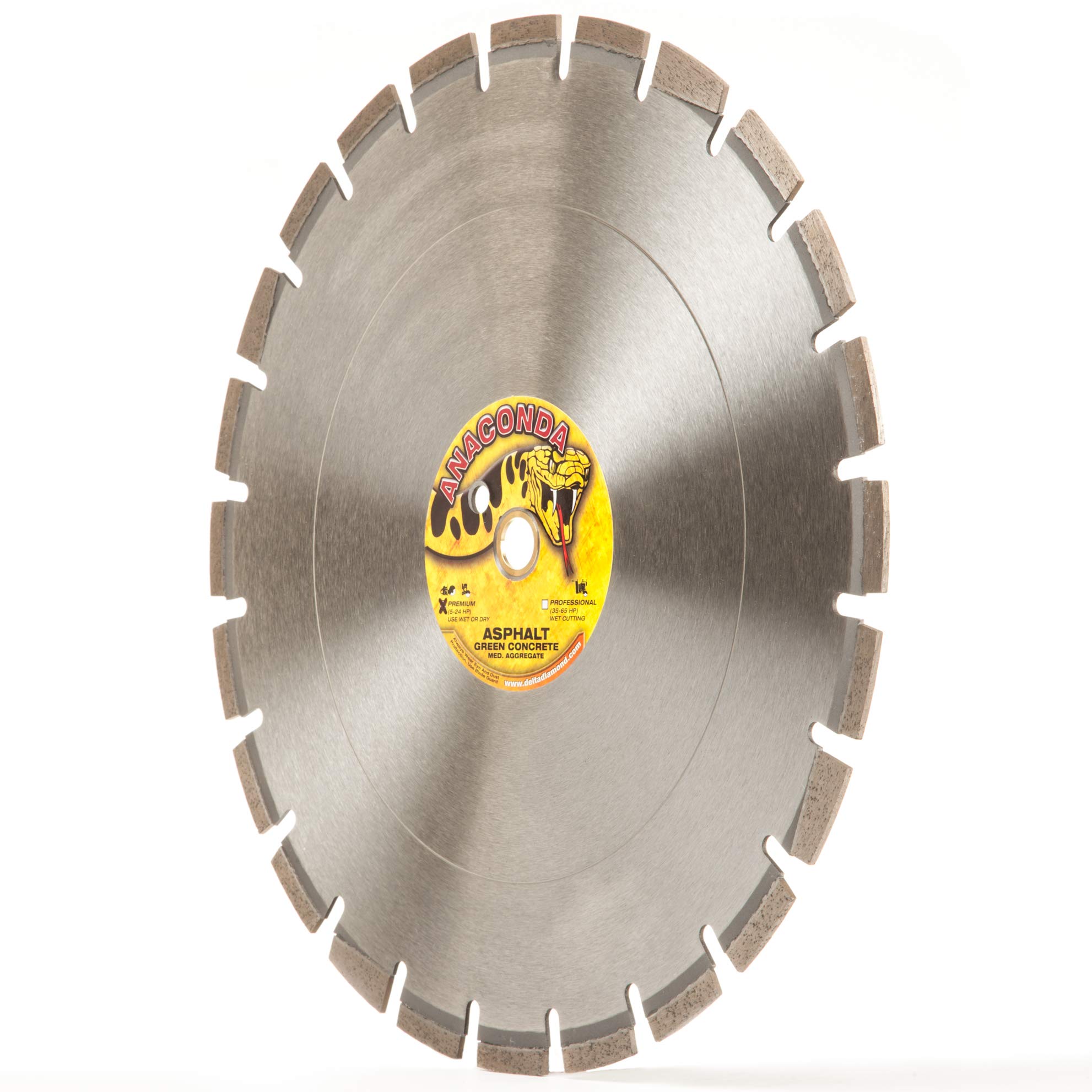 Buy Anaconda 16-Inch (16") X .125 X 1"-20MM Wet/Dry Diamond Blade for ...