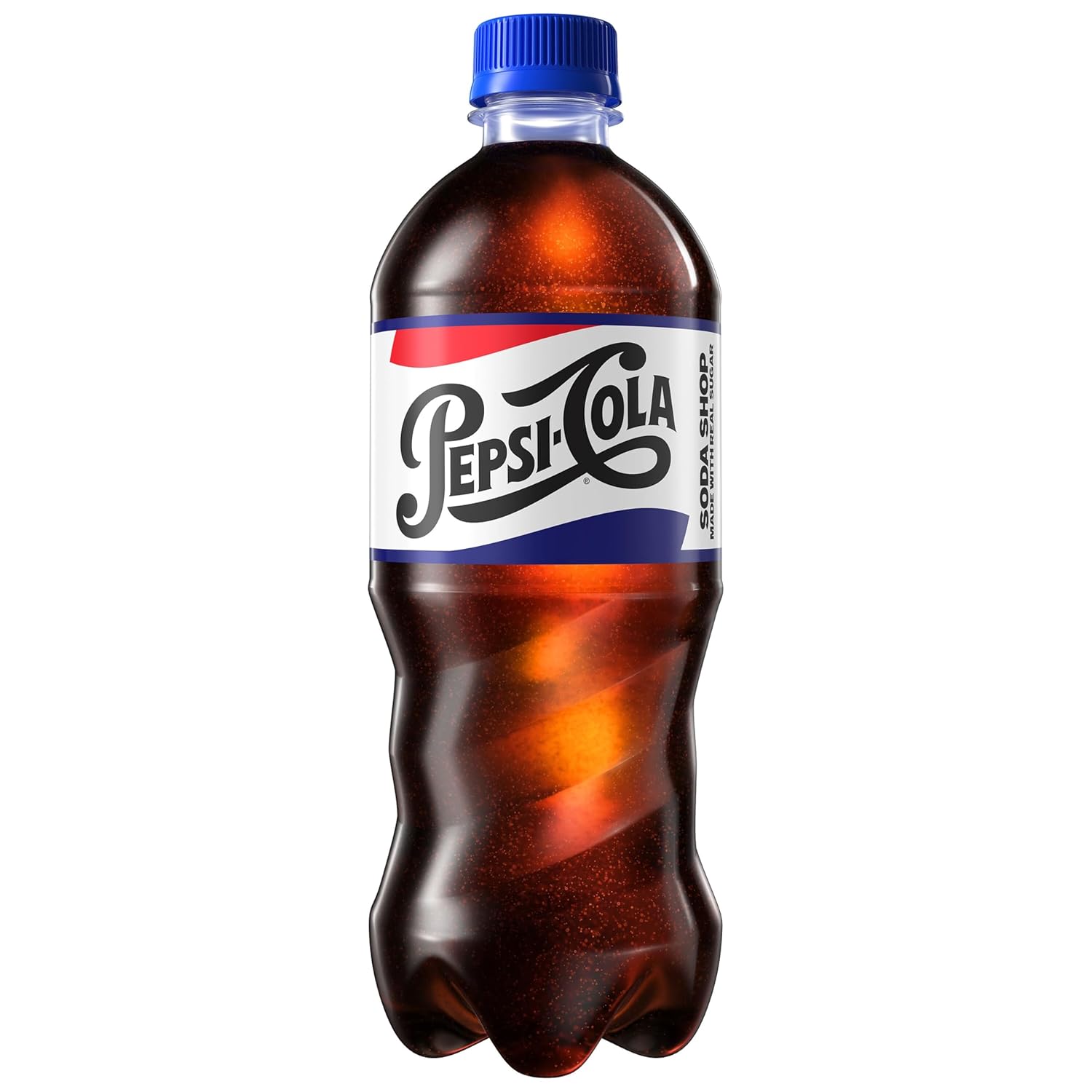 Pepsi Real Sugar Soda, 20 oz Bottle, Cola, Soda Pop (Packaging May Vary)