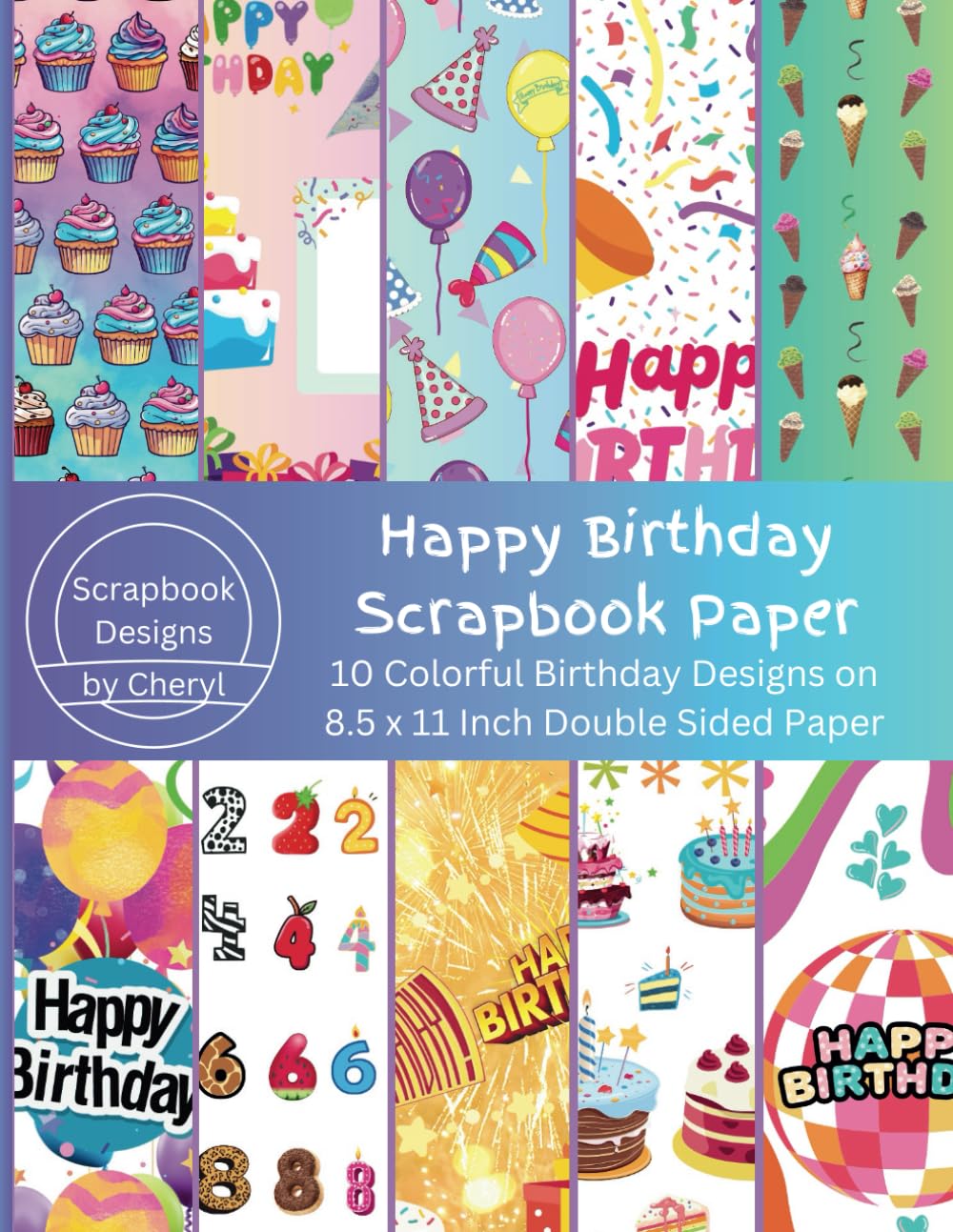 Birthday Scrapbook Paper Designs