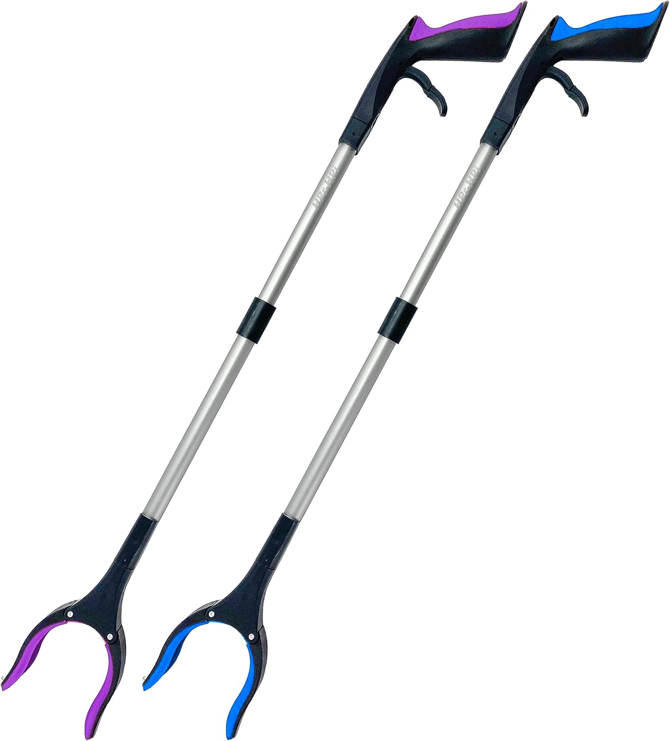 Amazon.com: HPr-HPi 2-Pack Reacher Grabber Tool, Foldable Trash Picker ...