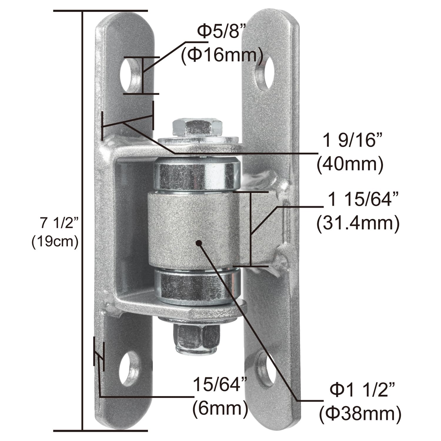 Snapklik.com : Gudwells Heavy Duty Bolt On Sealed Bearing Outdoor Gate ...