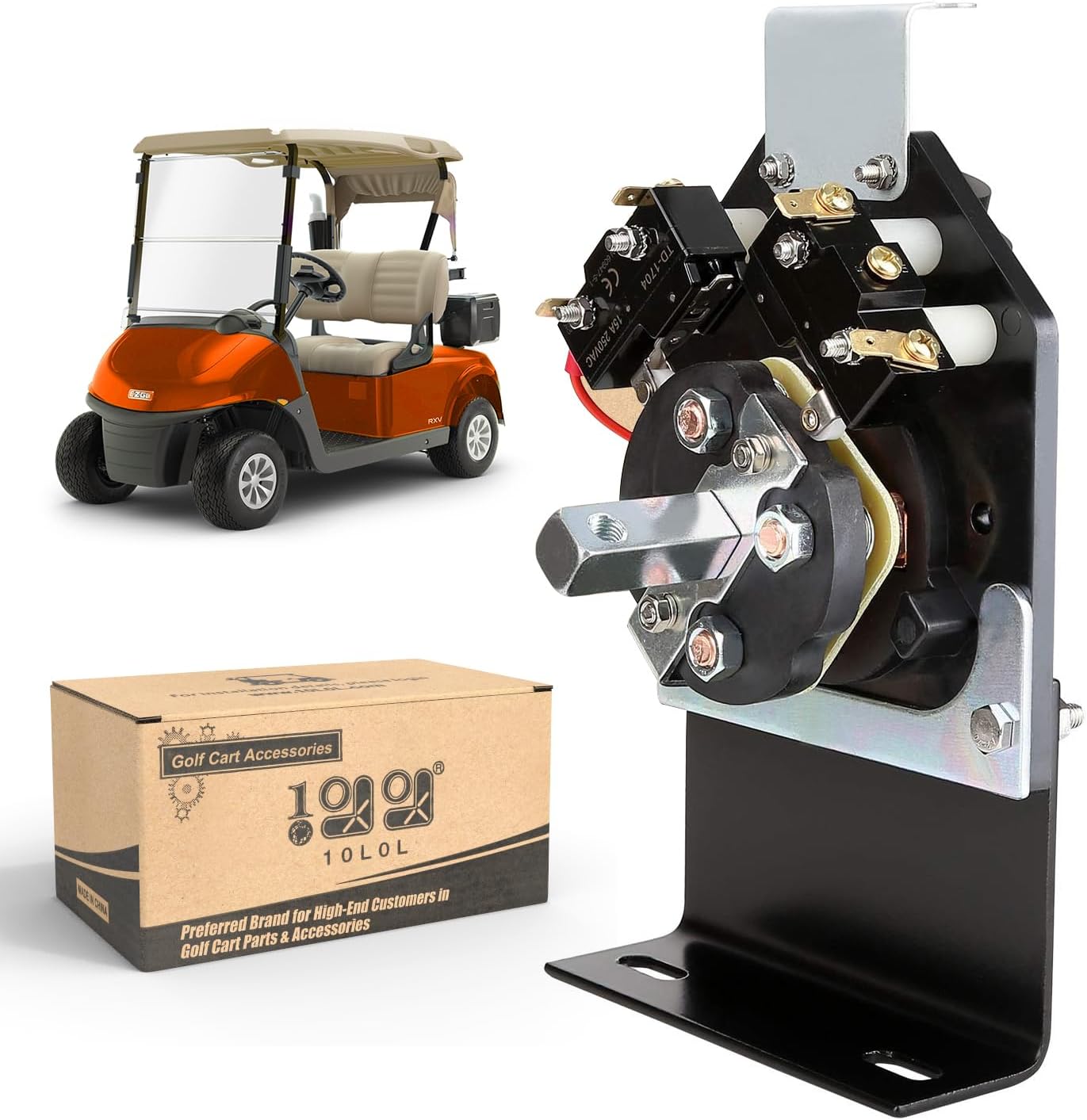 Amazon.com : 10L0L Golf Cart Forward and Reverse Switch Assembly with ...