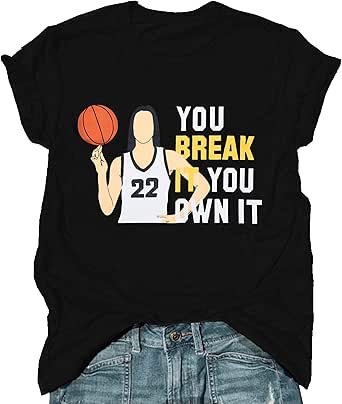 Amazon.com: You Break It You Own It Shirt Women The Logo 22 T-Shirt ...