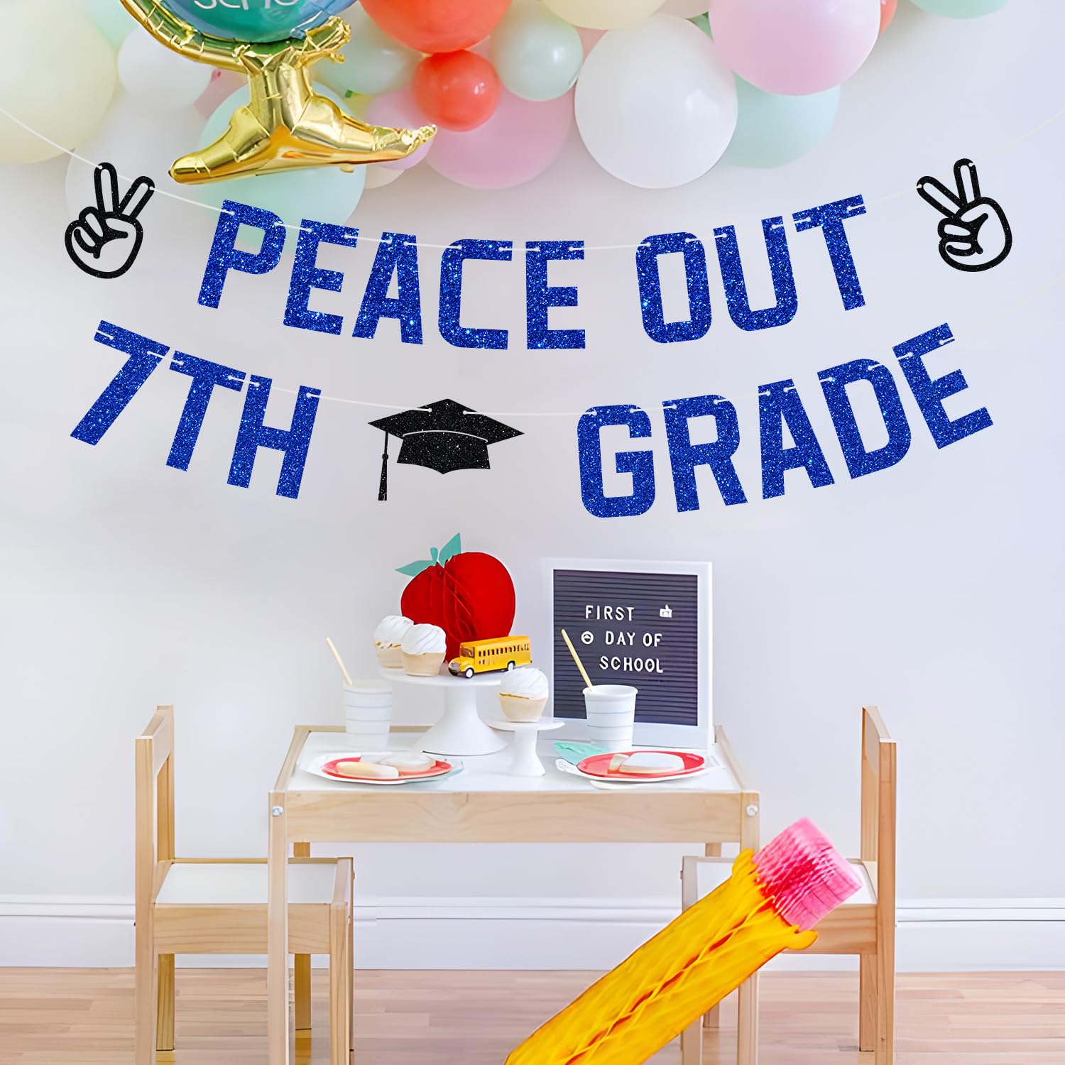 7th Grade Banner Banner GRADUATION PHOTO GRADES K 12 & COLLEGE Set