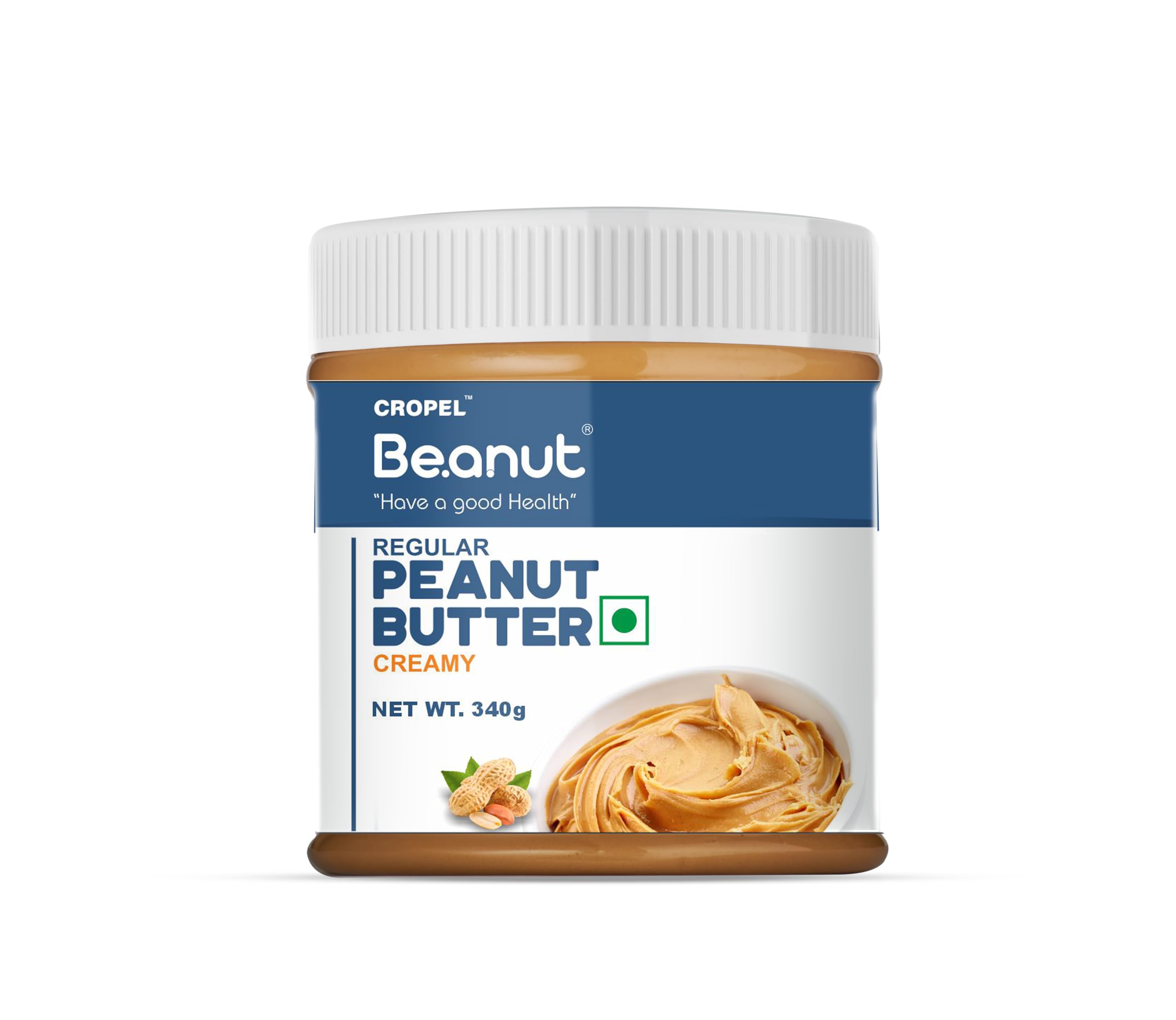Beanut Creamy Peanut Butter Creamy - 340gm,100% Pure Roasted peanuts ...