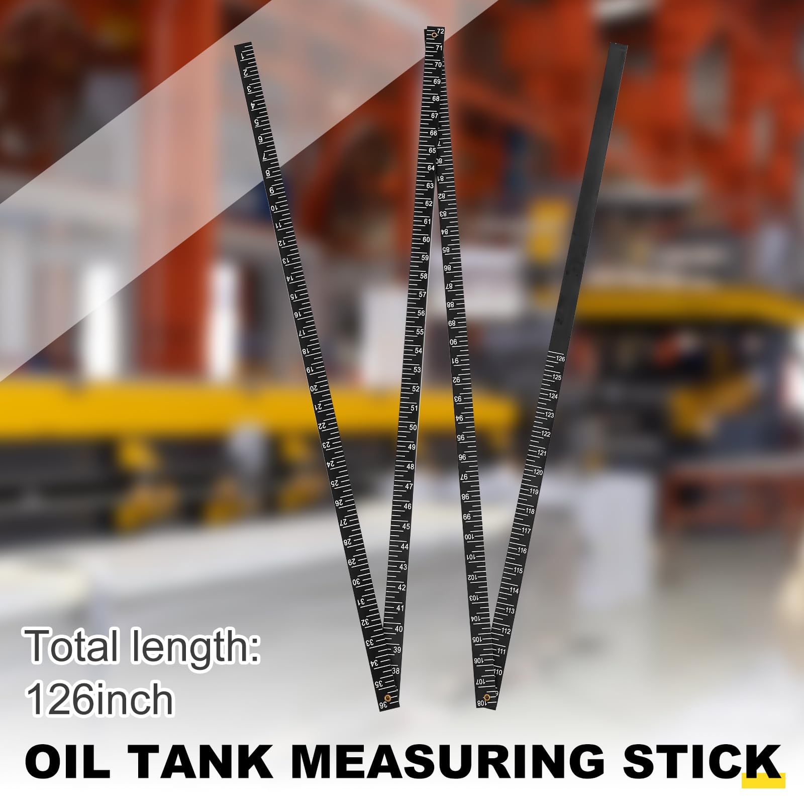 Snapklik.com : Tellegloww Oil Tank Measuring Stick 4 Fold To 126" Wood ...