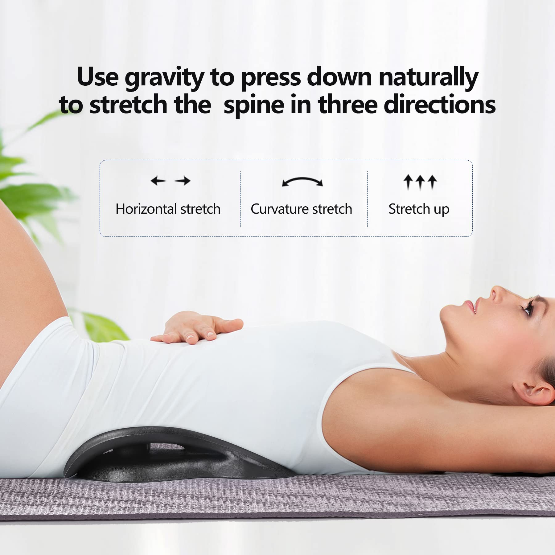 Snapklik.com : Back Stretcher For Lower Back Pain Relief, Lower Back ...